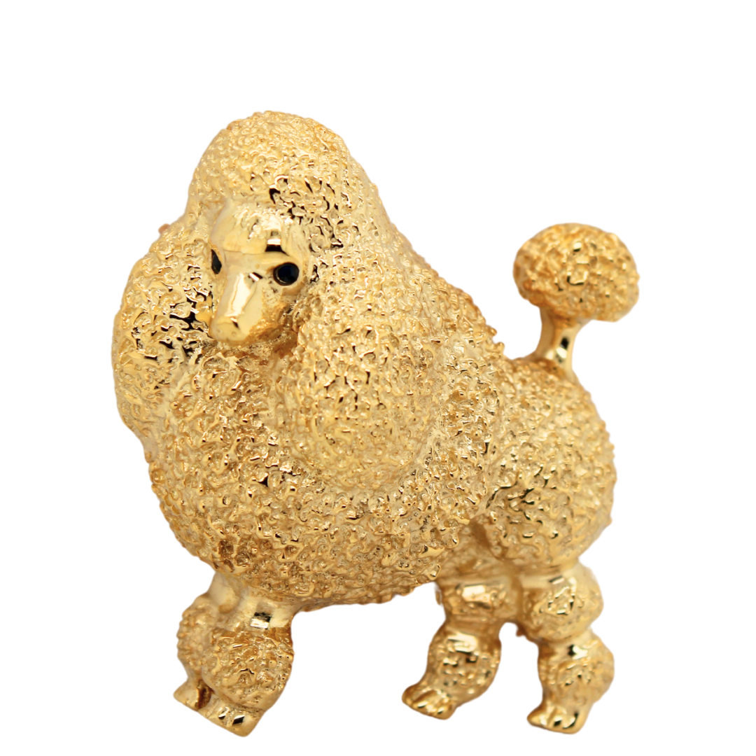 Tiffany and Co. 18k Yellow Gold Poodle Pin/Brooch
